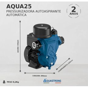 Pressurizador Aqua 25 1/3 HP Mono 220 V Aquastrong